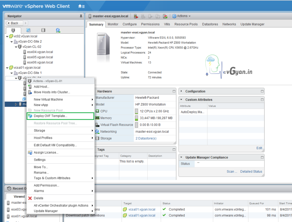 vRealize Part 1 – Deploy vRealize Operations Manager 6.5 – vGyan.in