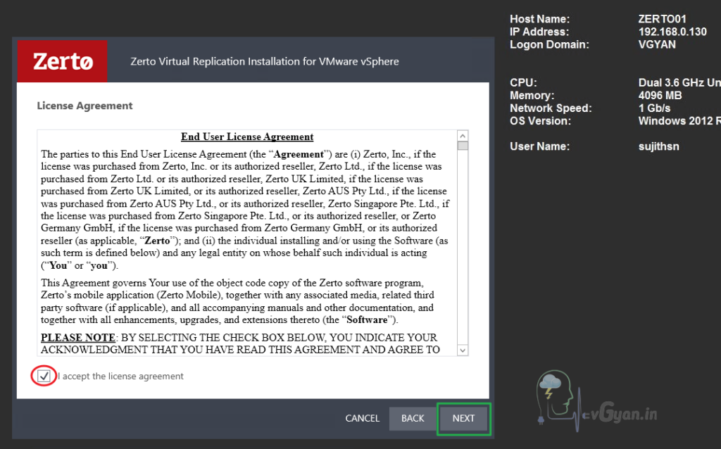 Zerto Part 2 – Install Zerto Virtual Manager ZVM – vGyan.in