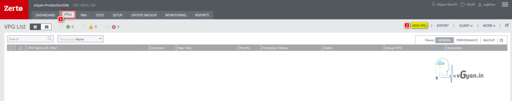 Zerto Part 4 – Configuring Zerto Virtual Protection Groups VPG – vGyan.in