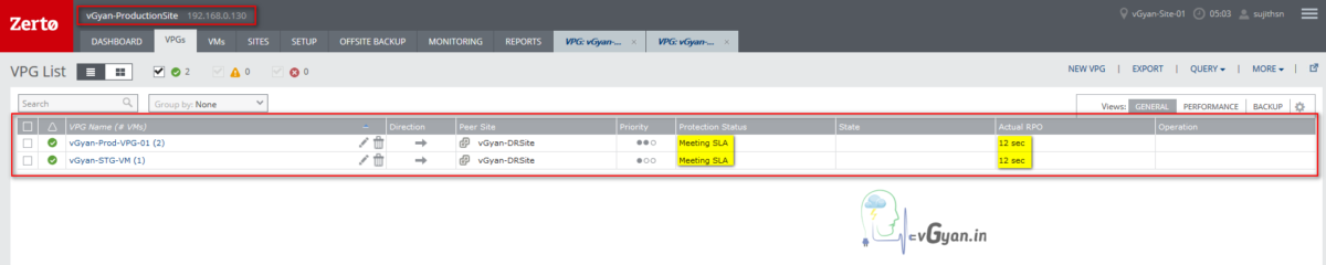 Zerto Part 4 – Configuring Zerto Virtual Protection Groups VPG – vGyan.in