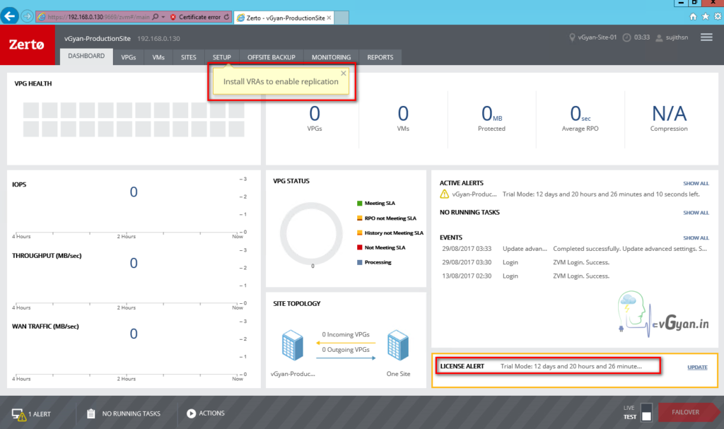 Zerto Part 2 – Install Zerto Virtual Manager ZVM – vGyan.in