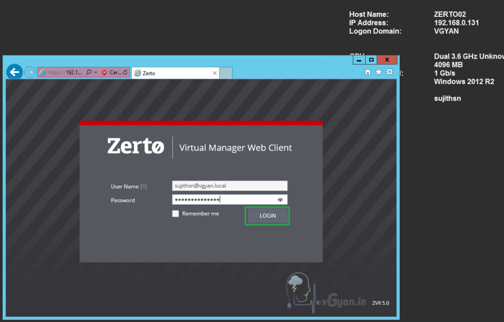 Zerto Part 2 – Install Zerto Virtual Manager ZVM – vGyan.in