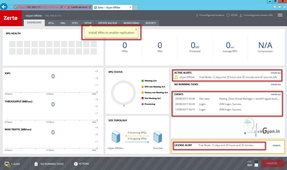 Zerto Part 2 – Install Zerto Virtual Manager ZVM – vGyan.in