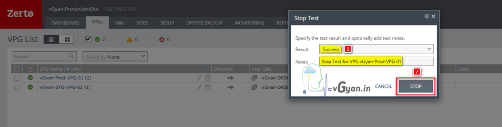 Zerto Part 6 – Performing a Test FAILOVER with Zerto – vGyan.in